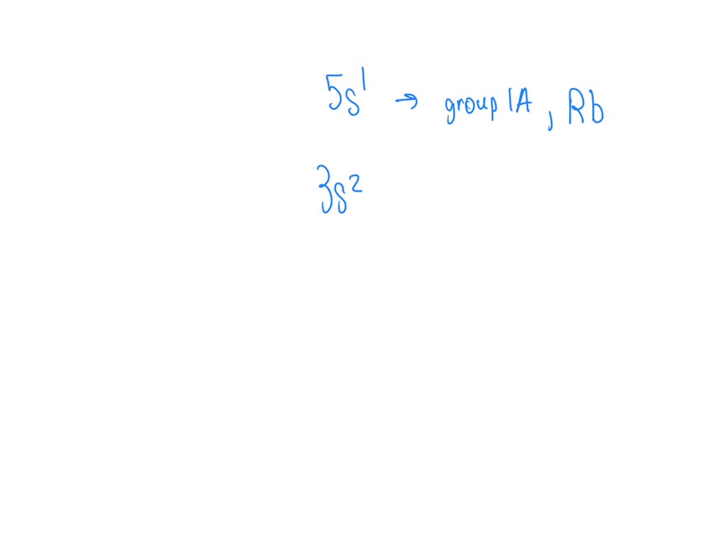 SOLVED: A. A main group element with the valence electron configuration ...