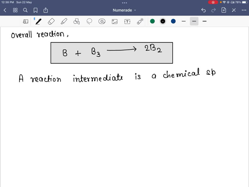 SOLVED: What is the intermediate in the reaction mechanism shown below ...