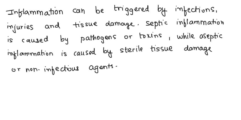 SOLVED: 5 What initiates inflammatory responses? What is the difference ...
