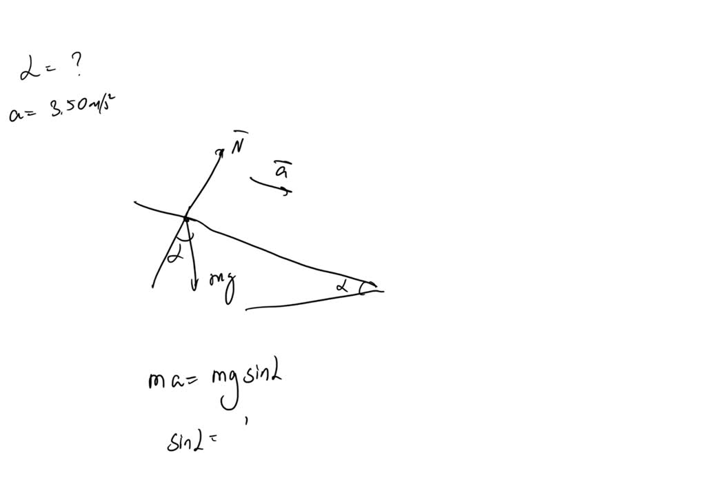 SOLVED: A surfer "hangs ten" and accelerates down the sloping face of a ...