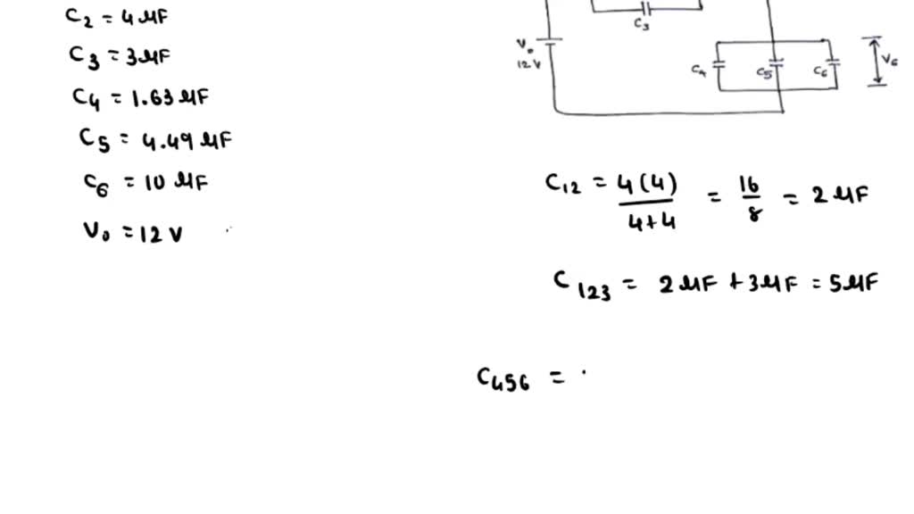 SOLVED: (#305867) Equivalent Capacitance Mixed Consider the circuit shown in the figure below ...