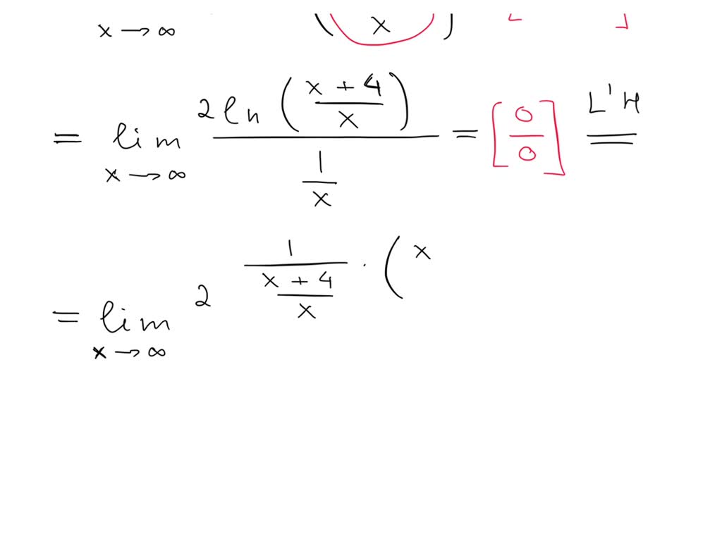 SOLVED: Find the limit. Use l'Hospital's Rule if appropriate. Use INF ...