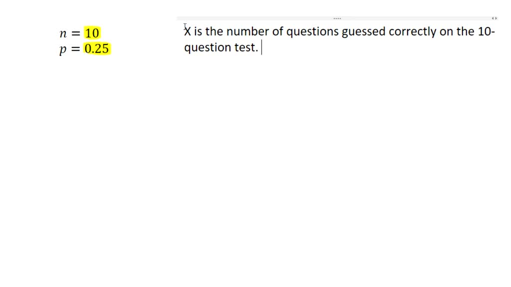 SOLVED: On a 10-question multiple choice test, each question has four ...