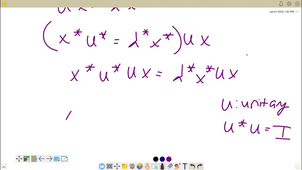 SOLVED: Exercise 11.3. Let U be any unitary matrix. Show that: (i) every eigenvalue of U also ...