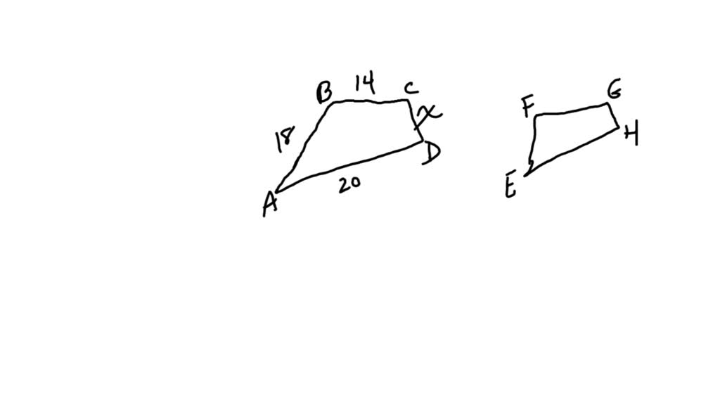 SOLVED: Quadrilateral ABCD is similar to quadrilateral EFGH. The ... SOLVED: Quadrilateral ABCD is similar to quadrilateral EFGH. The ...
