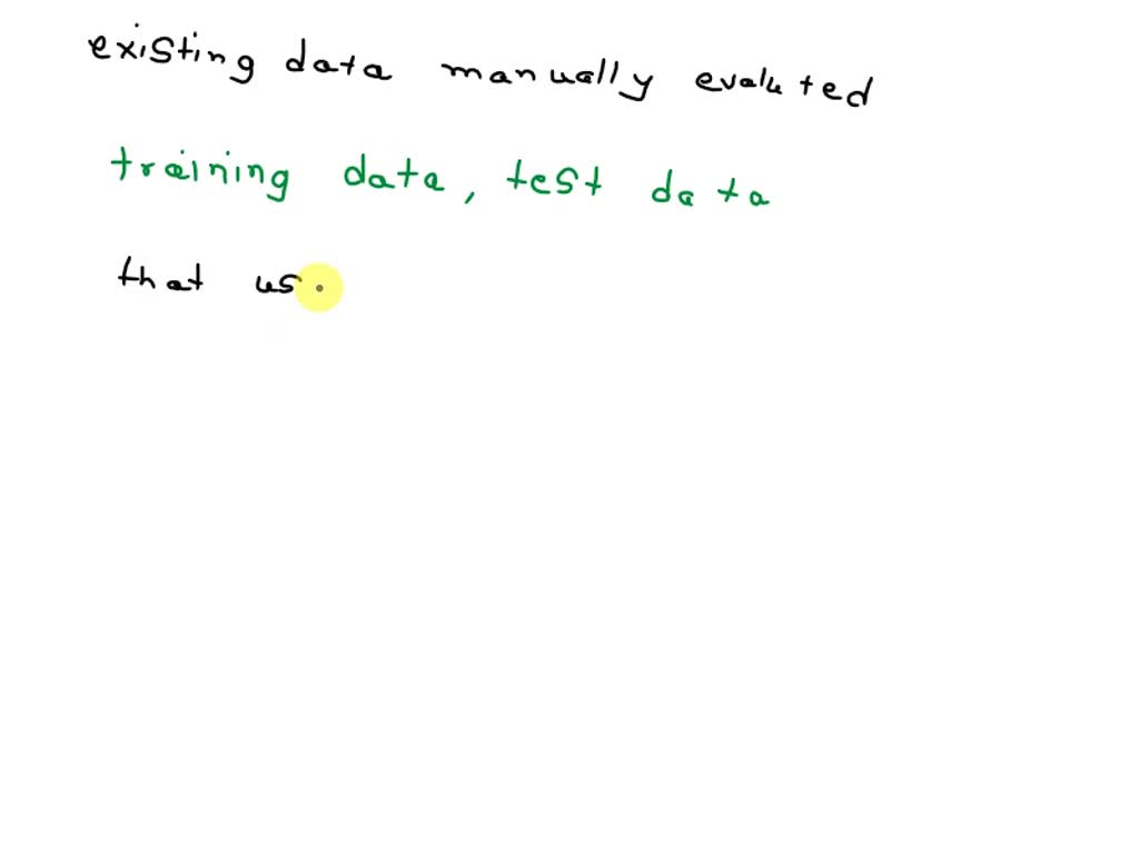 Solved Training A Model Using Labeled Data And Using This Model To Predict The Labels For New
