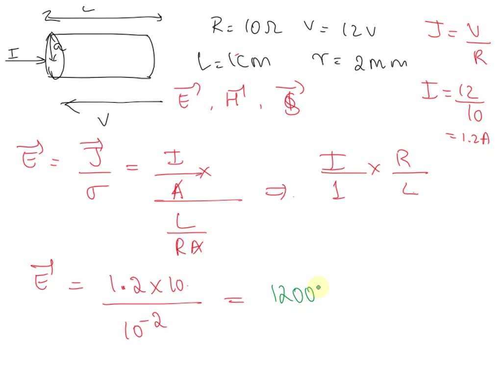 SOLVED: a) The diagram shows a 1042 resistor which has a voltage of V ...