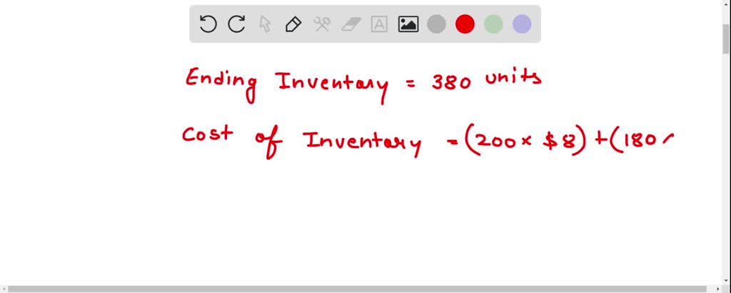 SOLVED: Compute the cost assigned to ending inventory using (a) FIFO, (b) LIFO, (c) weighted ...