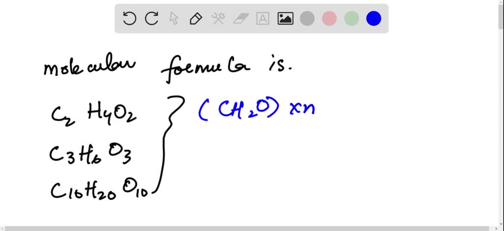 SOLVED: . If the empirical formula is CH2O, a possible molecular ...
