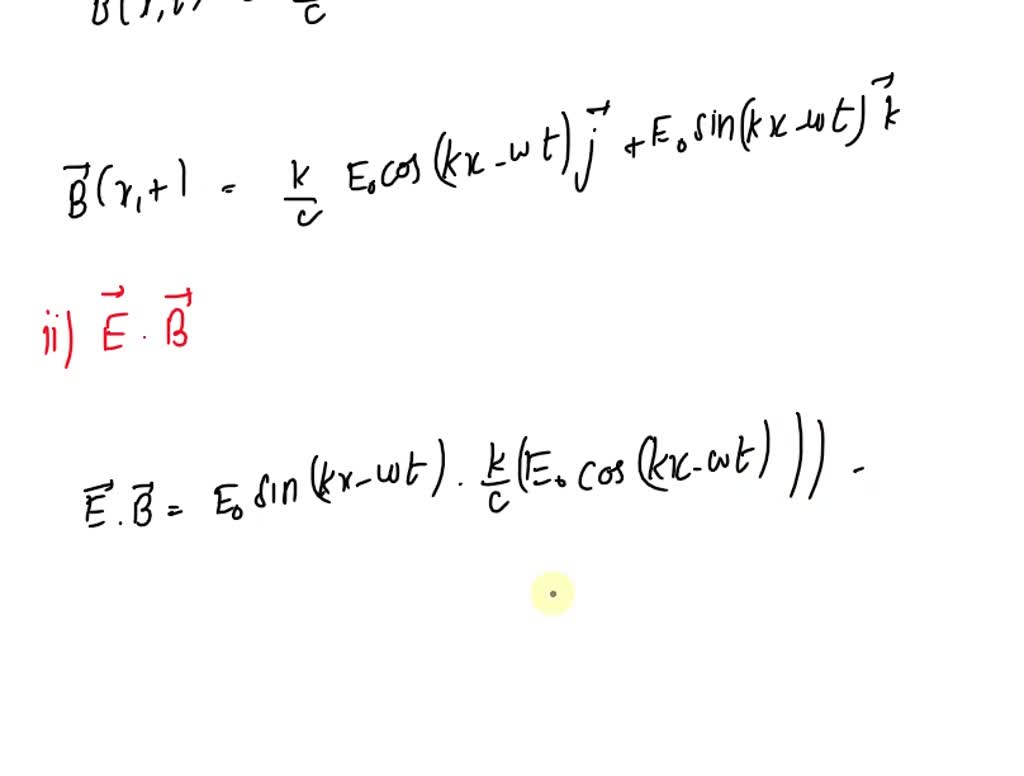 SOLVED: 14. The expression for the electric field of a certain ...
