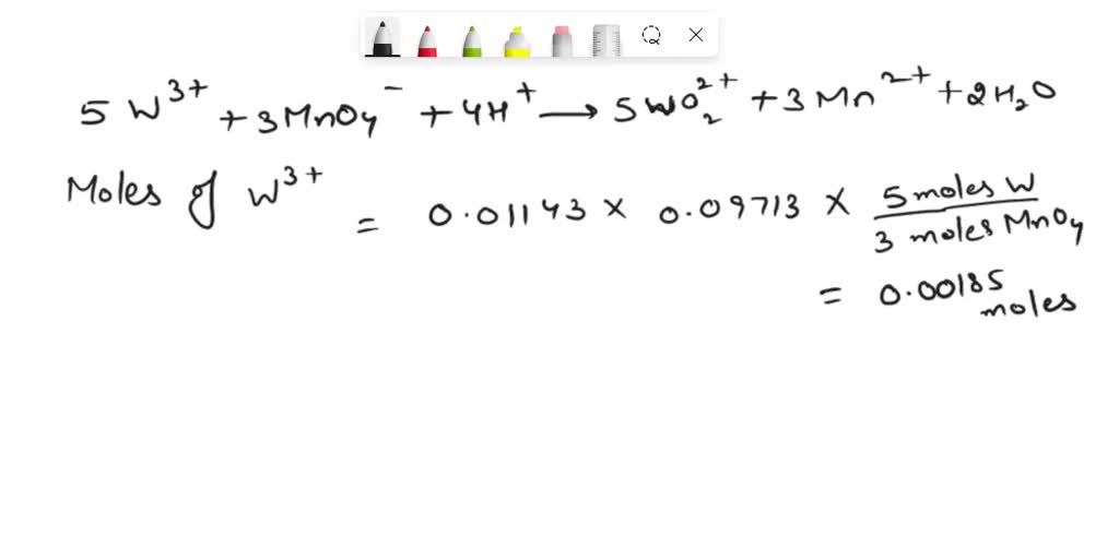 SOLVED: Tungsten trioxide (WO3) is a dense yellow powder that, because ...