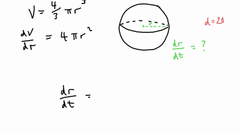 air is being pumped into spherical balloon ata rate of 5 cm min ...