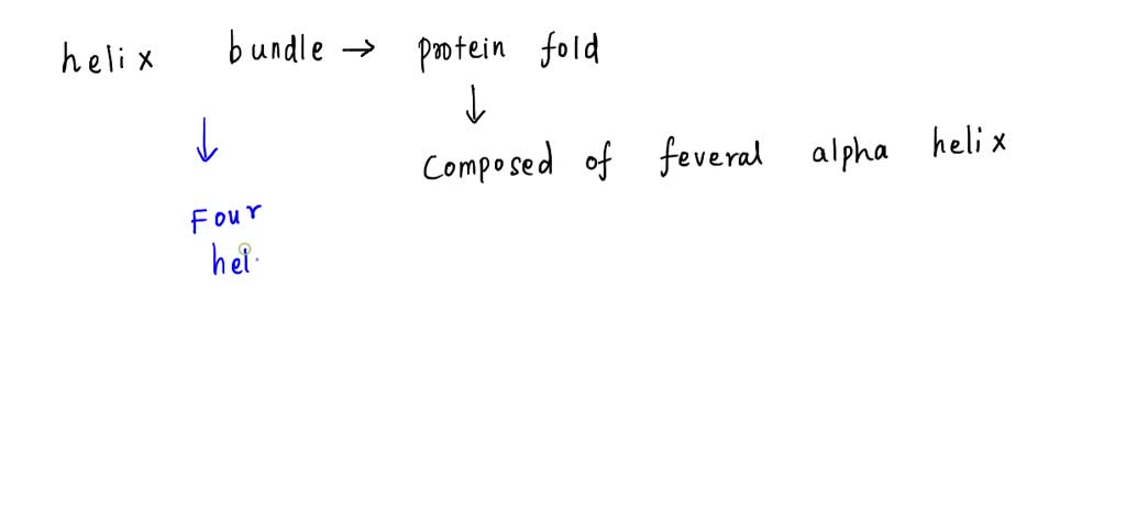 SOLVED: What are helix bundles? Explain in terms of structure, function ...