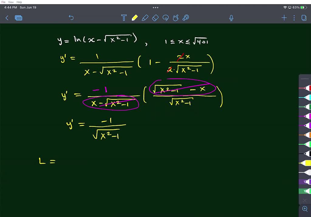 SOLVED: Set up the integral to calculate the arc length of the ...