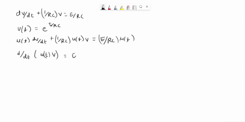The first order differential equation dvc rc refer to the rc...