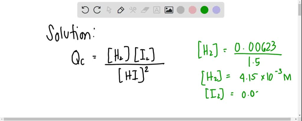 SOLVED: Consider the equilibrium system described by the chemical reaction below. Calculate the ...