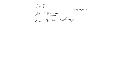 the green light emitted by a stoplight has a wavelength of 535 nm what ...