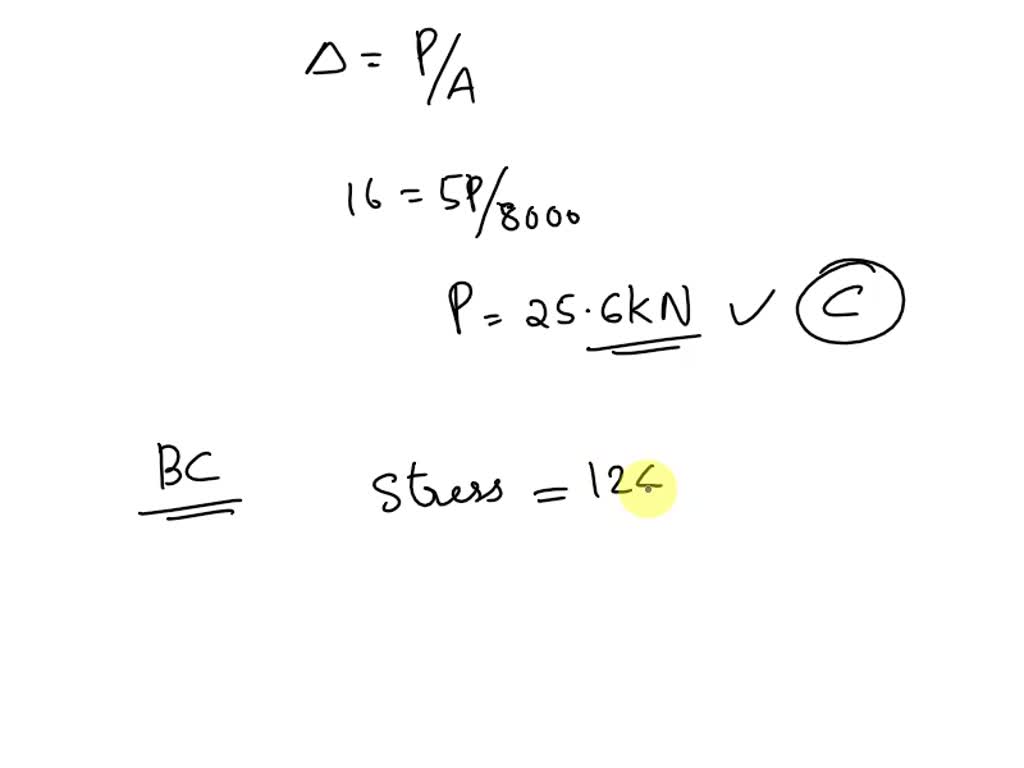 03. Find the maximum allowable value of P for the column shown below: The cross-sectional areas ...