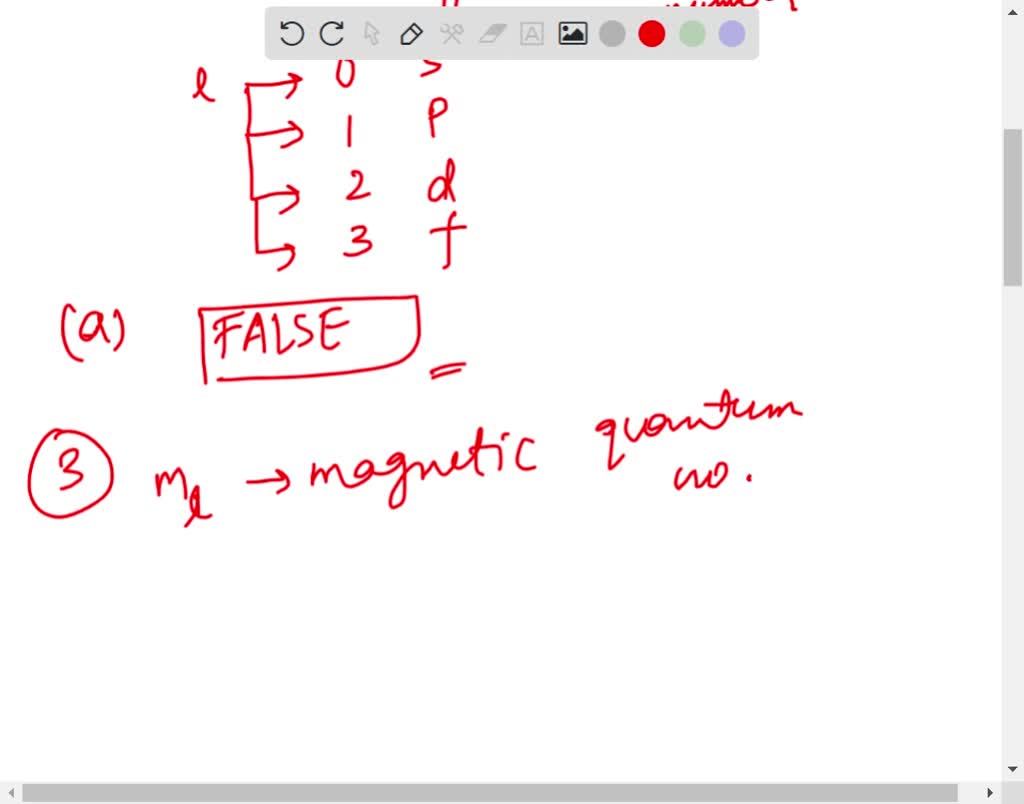 SOLVED: An electron in a 3p orbital could have a value of 2 for its angular momentum quantum ...