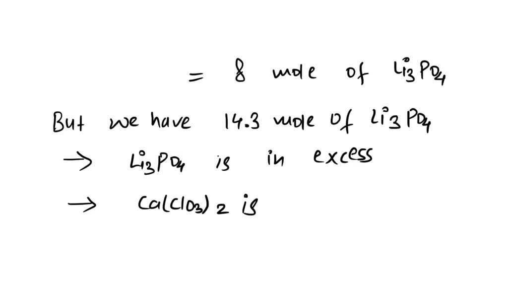 Solved Consider The Balanced Equation For The Following Reaction 3ca