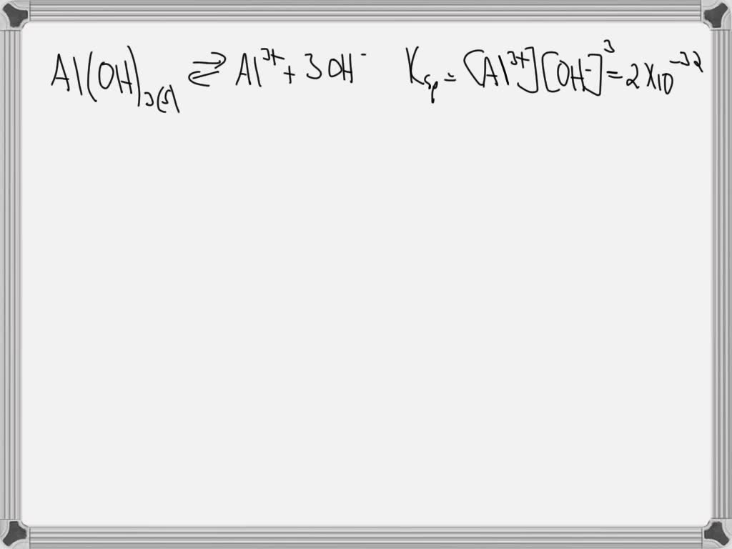 If you start with 0.25 M Al3+, at what pH will the free Al3 ...