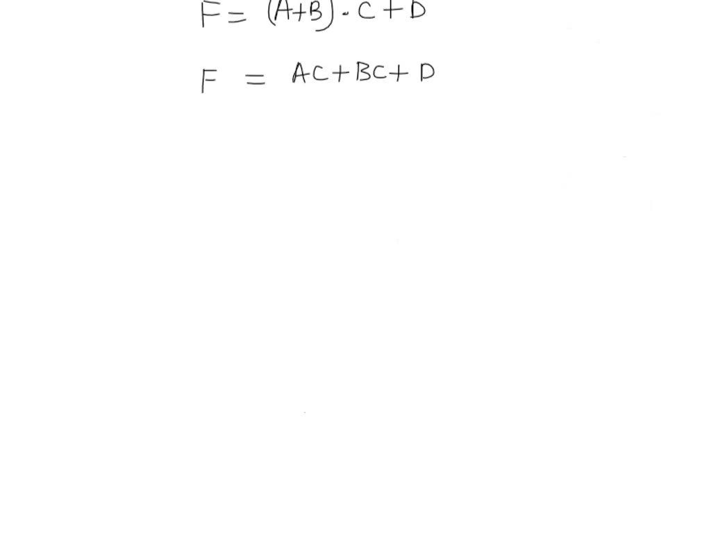 SOLVED: b) (3 pts) Write the Boolean expression for F given by the ... SOLVED: b) (3 pts) Write the Boolean expression for F given by the ...