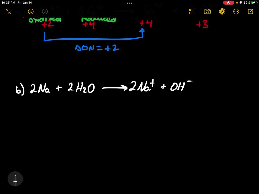 SOLVED: Determine what is oxidized and what is reduced in each of the ...