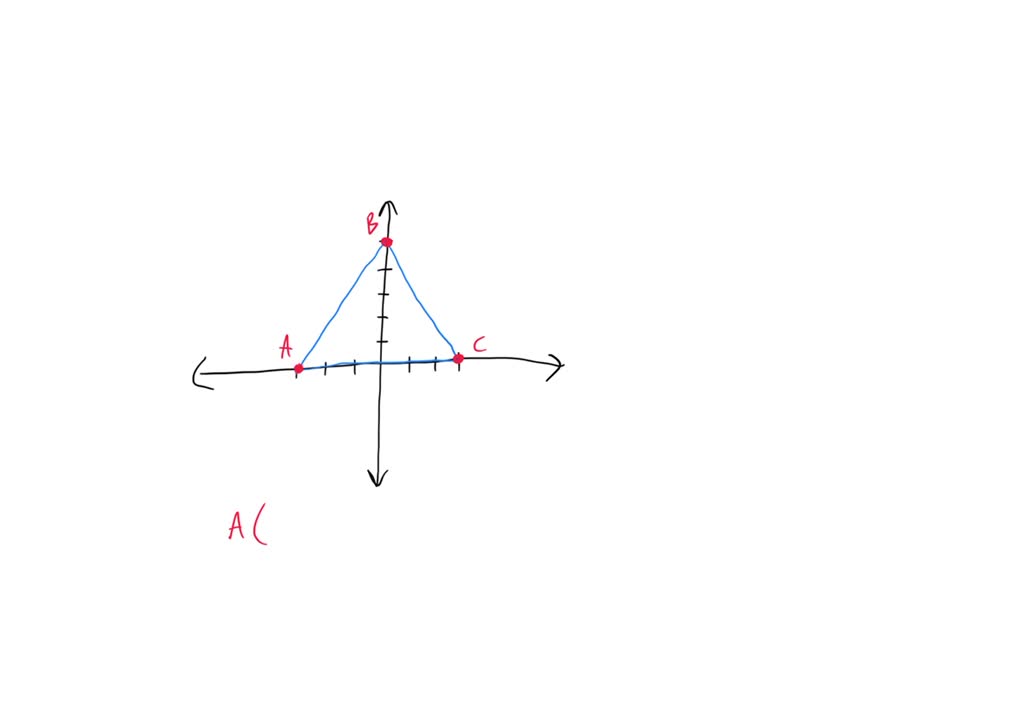 Solved Abc Is An Equilateral Triangle As Shown In The Figure Find The Coordinates Of Its Vertices
