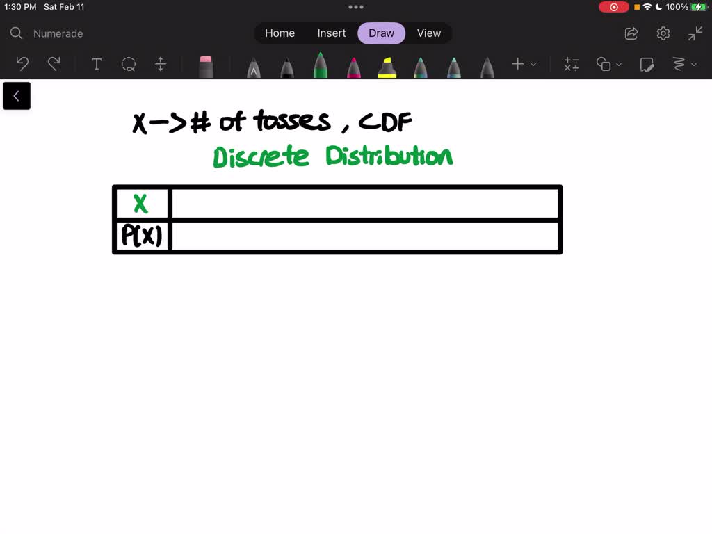 SOLVED: A fair coin is tossed repeatedly until either it lands heads Or a total of 5 tosses have ...