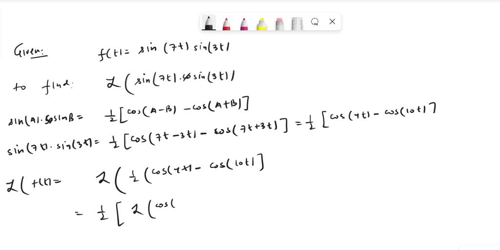 Solved Use The Accompanying Tables Of Laplace Transforms And