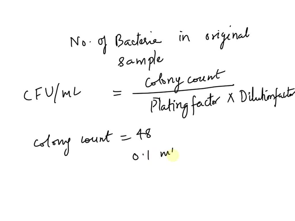 SOLVED: Results and Questions A. Standard Viable Cell Count Plate ...