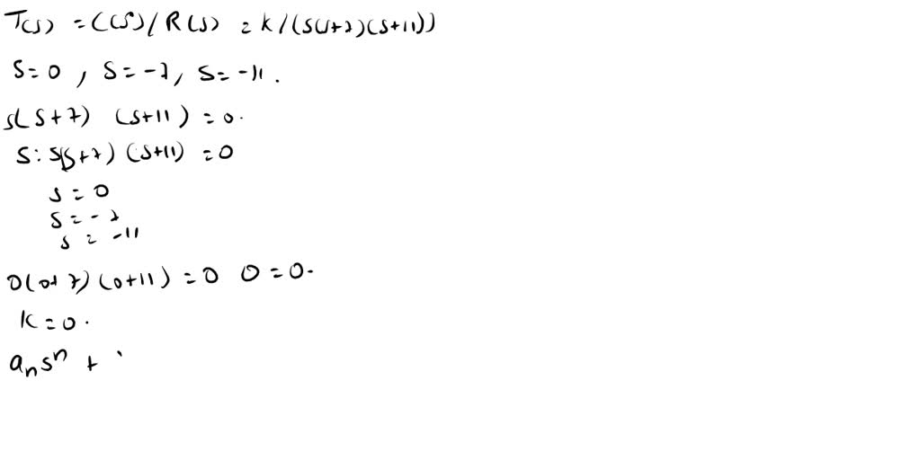SOLVED: Texts: Given the following feedback control system, apply the ...