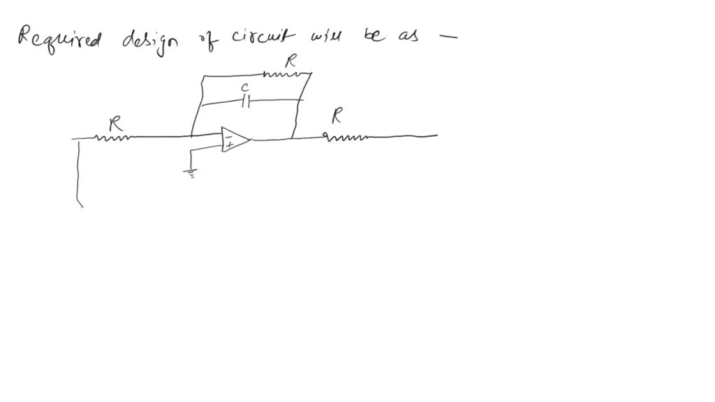 SOLVED: Design an active high pass filter with a high frequency gain of 5 and a cutoff frequency ...