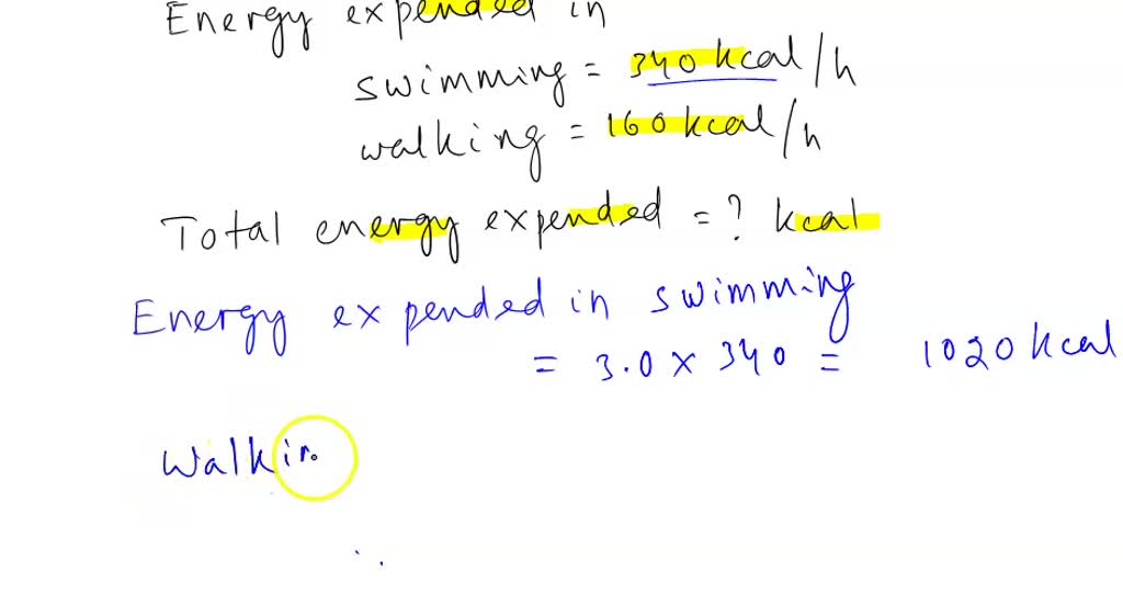 SOLVED: Part A: During one week, Charles swam for a total of 3.0 hours ...