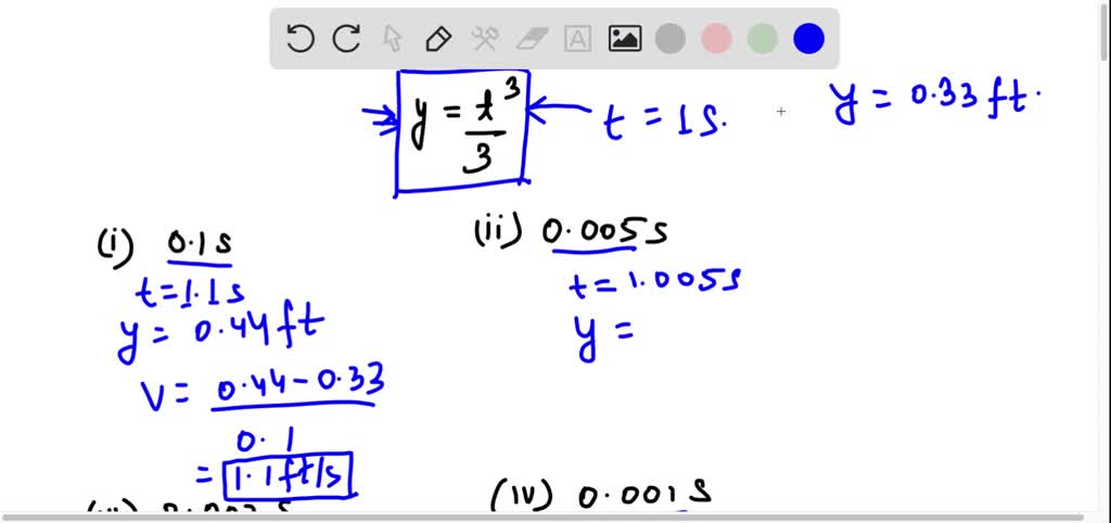 SOLVED: The displacement (in feet) of a certain particle moving in a straight line is given by y ...