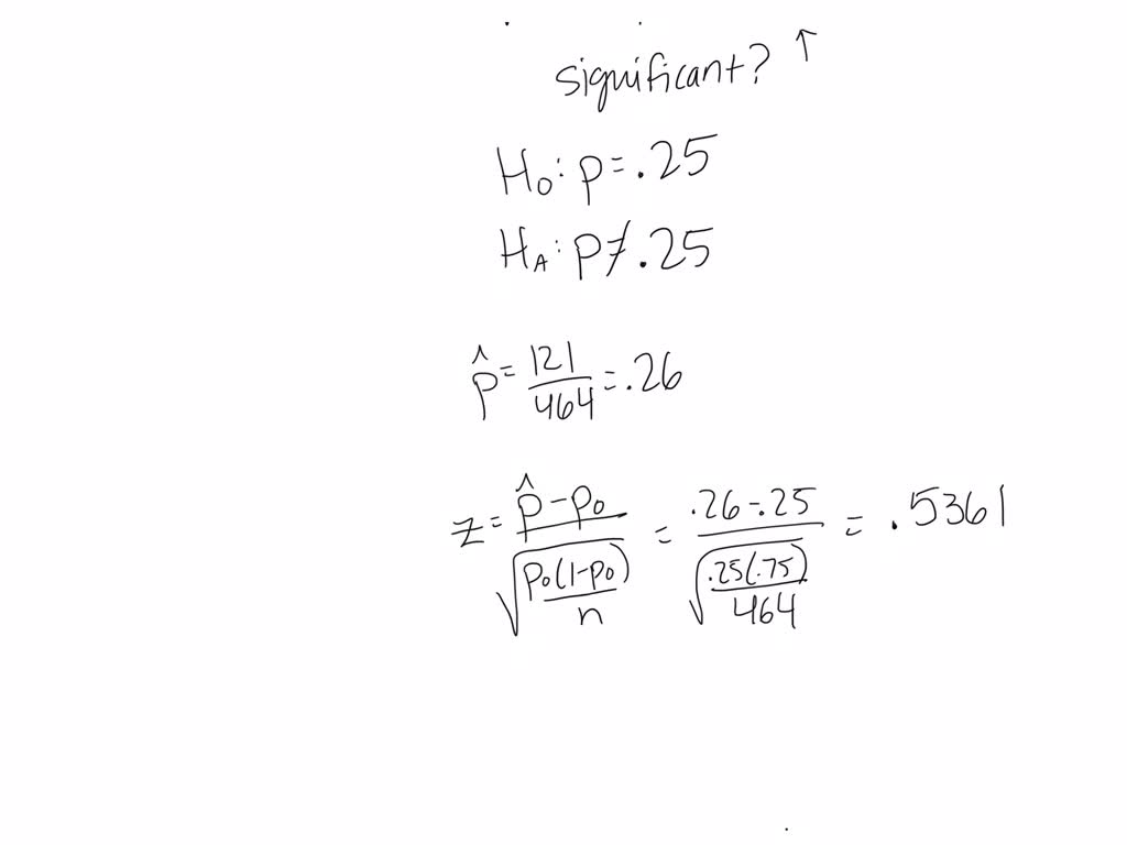 SOLVED: Determine whether the results appear to have statistical ...