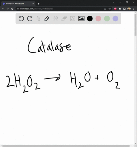 Many cells make and use an enzyme called catalase to...
