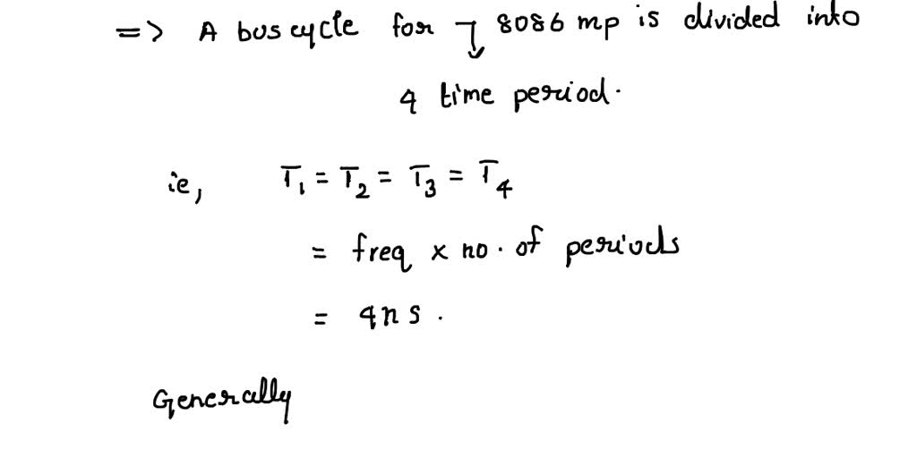 SOLVED: If an 8086 running at 10MHz performs bus cycles with two wait ...