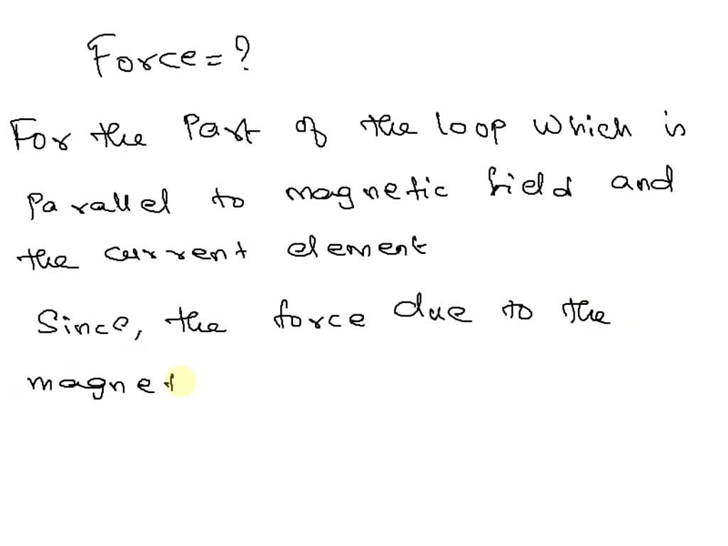 5 The current loop - in Figure 9 forms a right-angled triangle. The loop carries a current I. A ...
