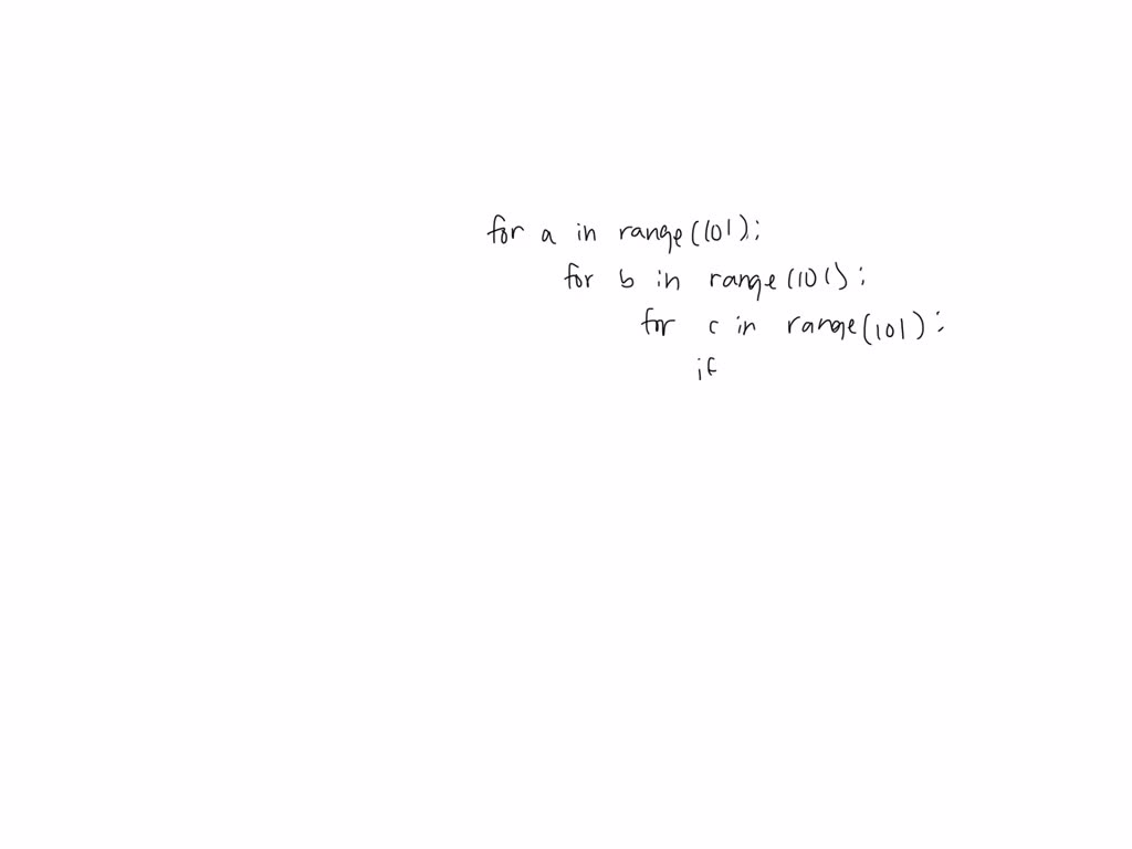 SOLVED: Write a function pythagorean that takes three integers a, b, c ... SOLVED: Write a function pythagorean that takes three integers a, b, c ...