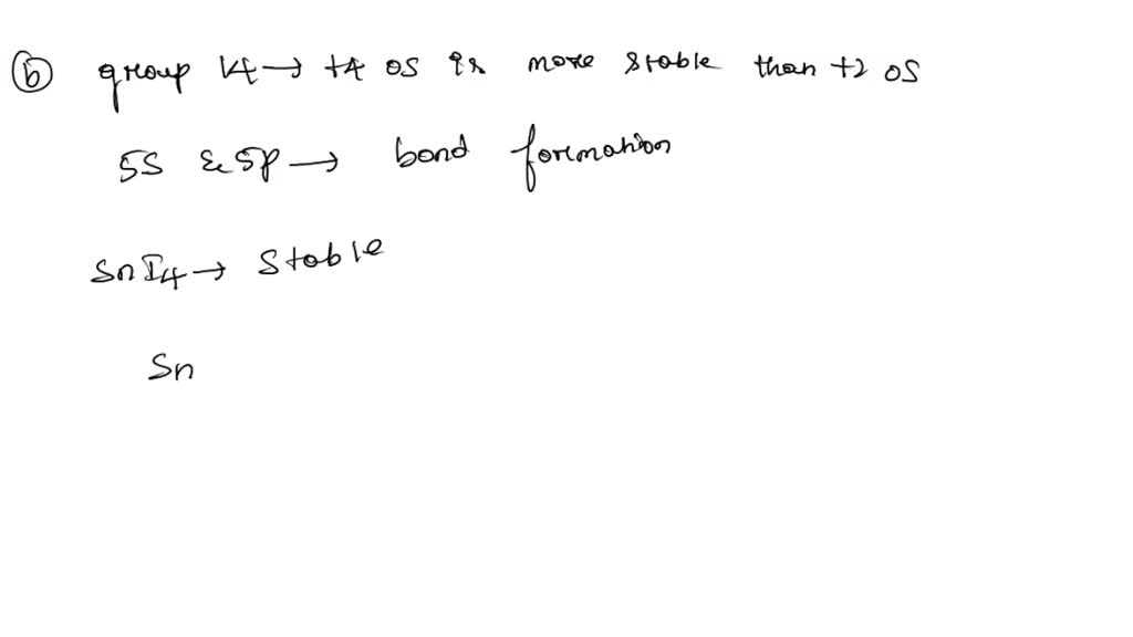 Although SnI4 is quite stable, PbBr4 and PbI4 are not stable. Why ...