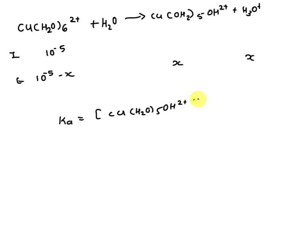SOLVED: what is the pH of a 10^-5M Cu(ClO4)2 solution? check your ... SOLVED: what is the pH of a 10^-5M Cu(ClO4)2 solution? check your ...