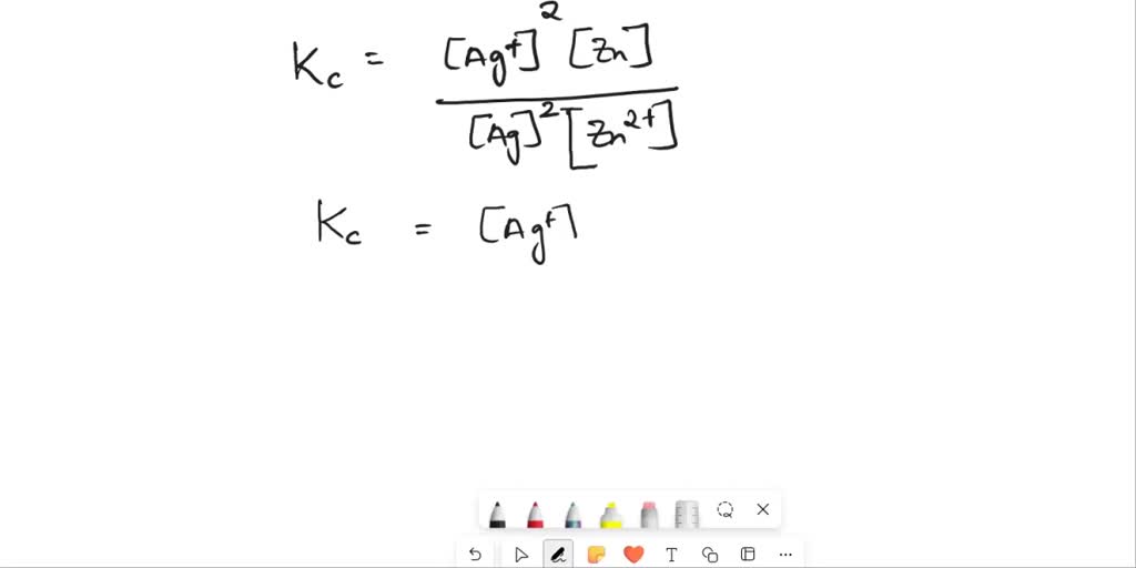 Write the equilibrium constant expression, Kc, for the following ...