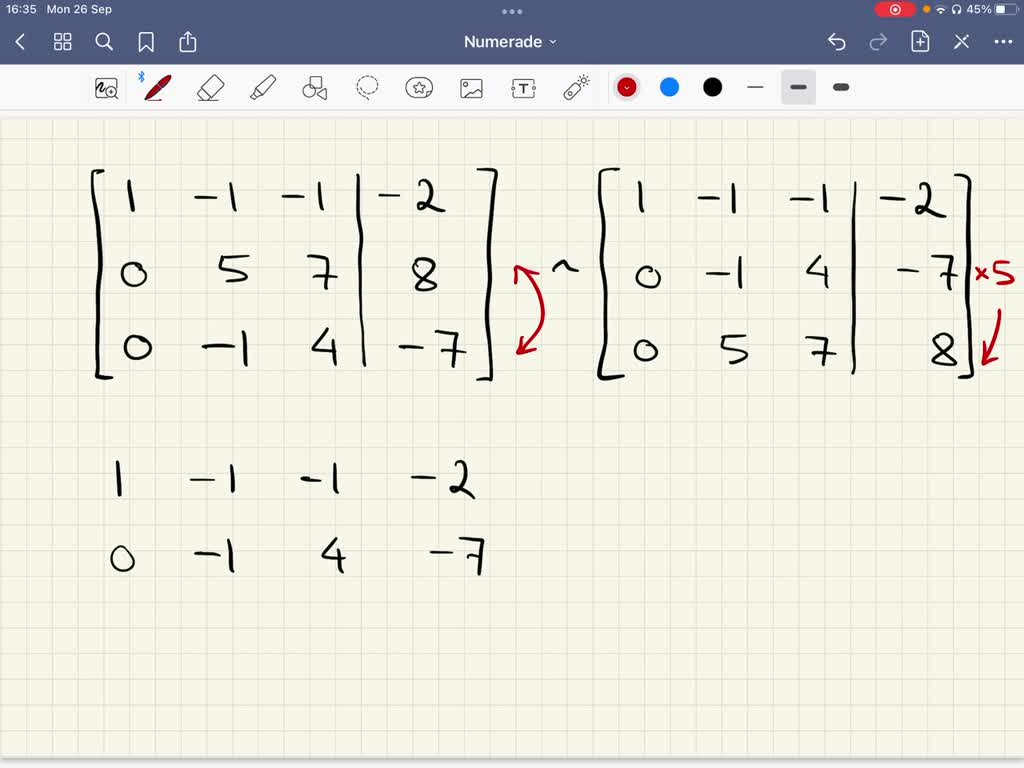 Solved Use Either Gaussian Elimination Or Gauss Jordan Elimination To