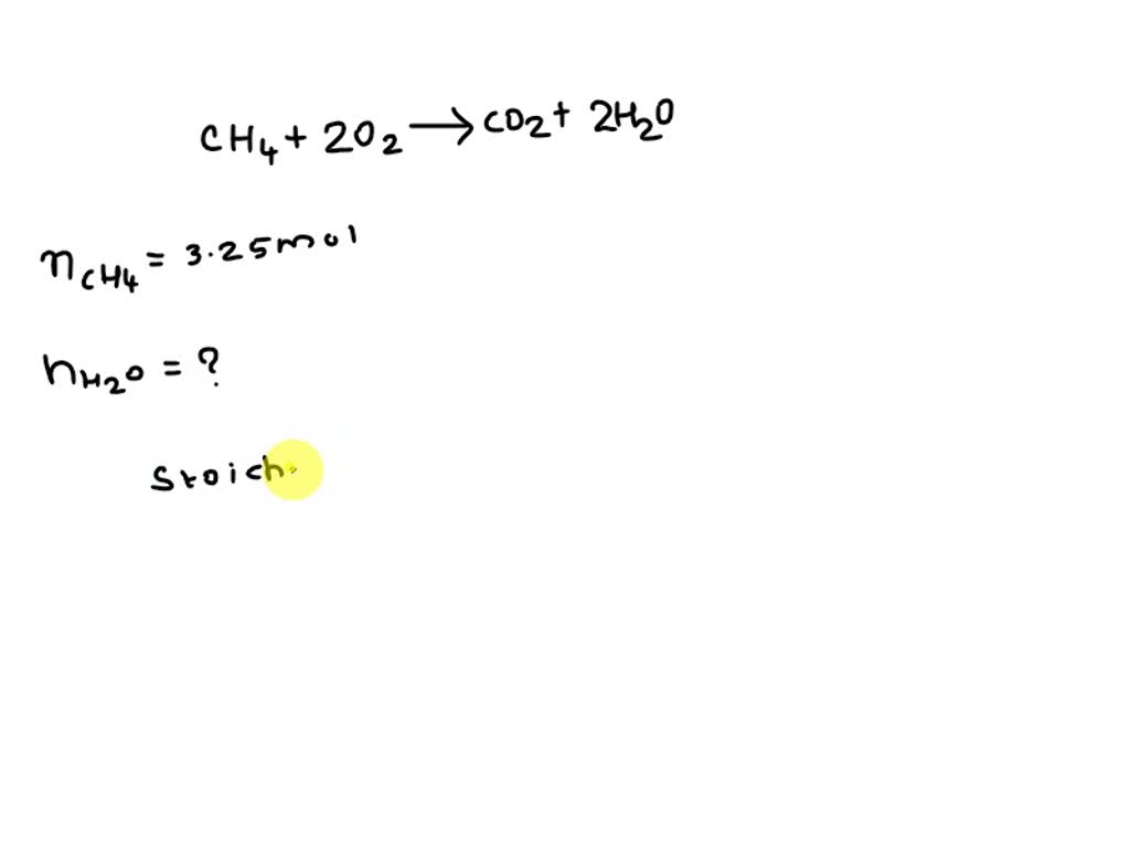 SOLVED: Methane burns in oxygen to form carbon dioxide and water according to the equation below ...