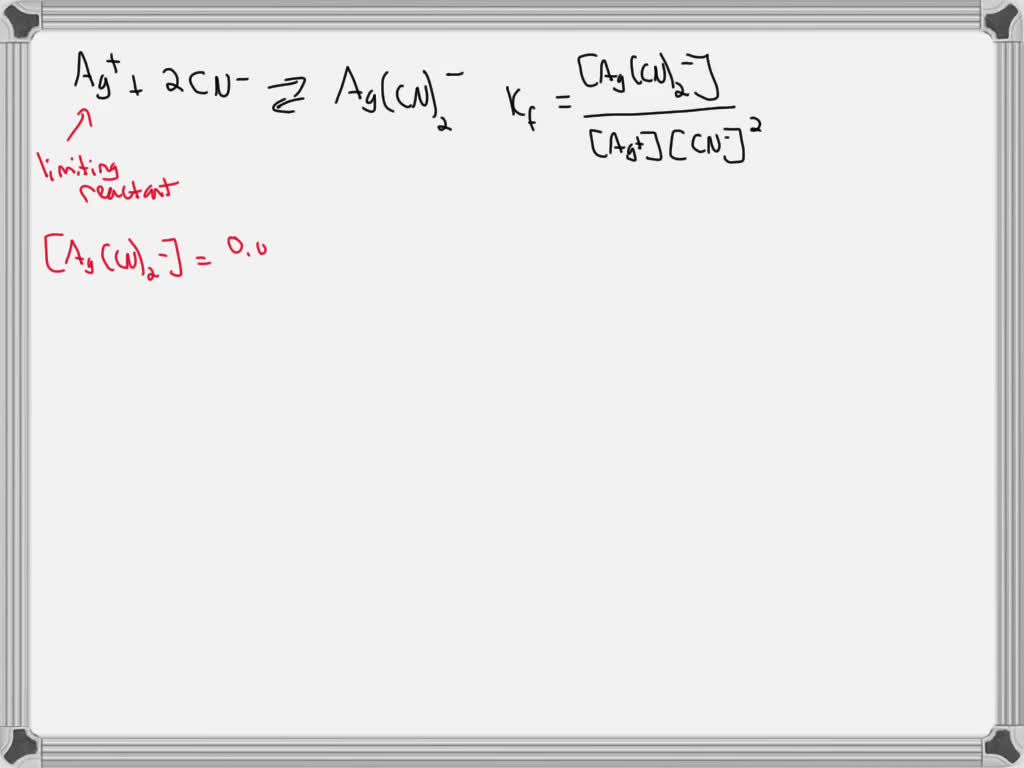 SOLVED: For the aqueous Pbcl4]2 complex K,-25x10l5 at 25 %C Suppose ...