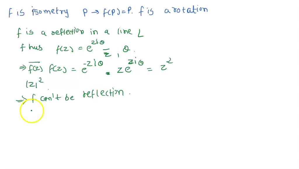 SOLVED: Suppose that f is an isometry for which there exists exactly ...