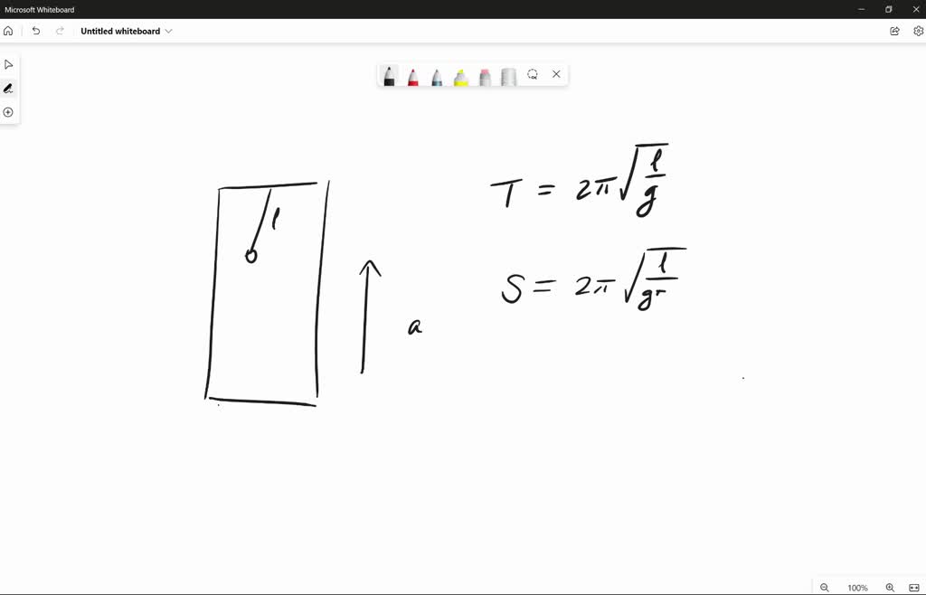 SOLVED: A pendulum in an elevator is oscillating with period T when the ...