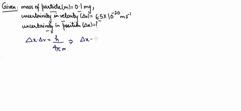 Calculate the uncertainty in position of a dust particle with mass ...