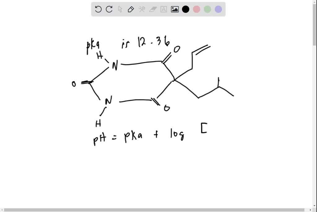 SOLVED: What functional group on butalbital is ionized under ...